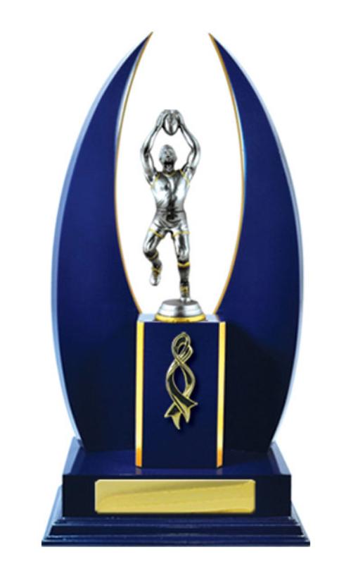 A24-2317RB Timber Buildup Aussie Rules 34.5cm – Trophy Shop