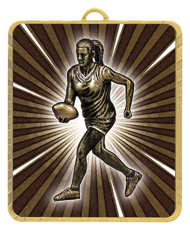 LM087G Lynx Medal Aussie Rules Female 7.5cm – Trophy Shop