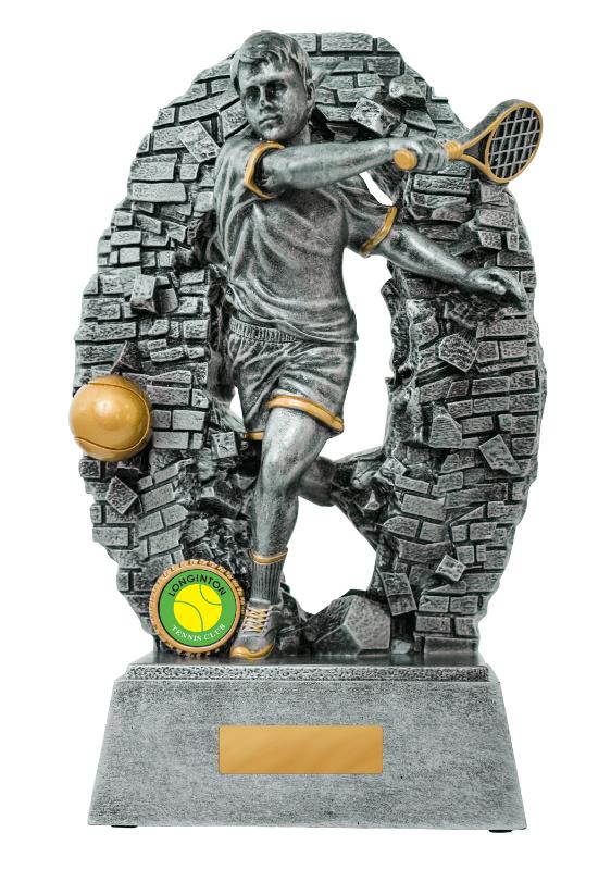 1010-12MC Breaking Down Barriers-Tennis Male 16cm – Trophy Shop