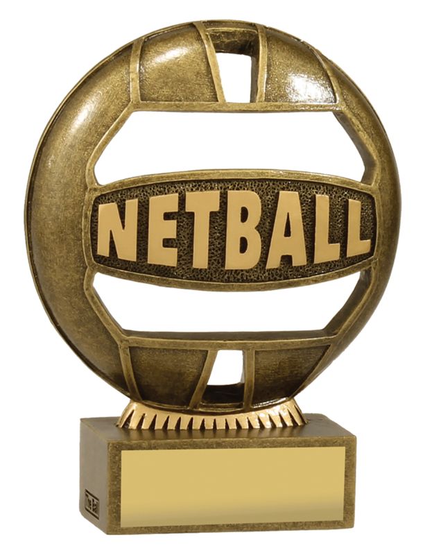 13937AA Netball 'The Ball' 11cm – Trophy Shop
