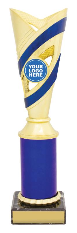 DF4285 Dance Curve Cups - Gold / Blue 25cm – Trophy Shop