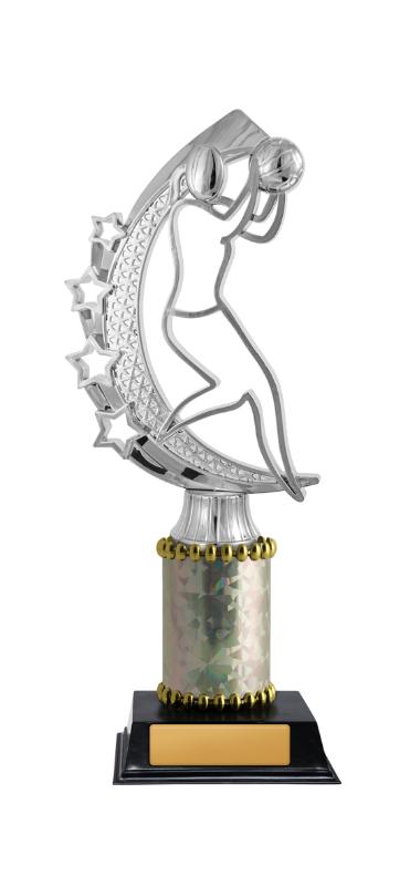 N24-2103 Netball Fig. on Column 22.6cm – Trophy Shop