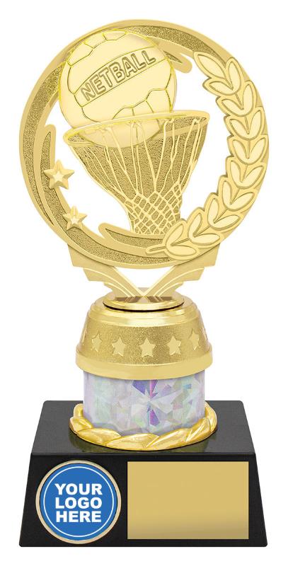N4019 Netball Torch - Logo 18cm – Trophy Shop