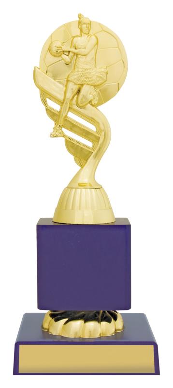 N4156 Netball Blue Column Series 21.5cm – Trophy Shop