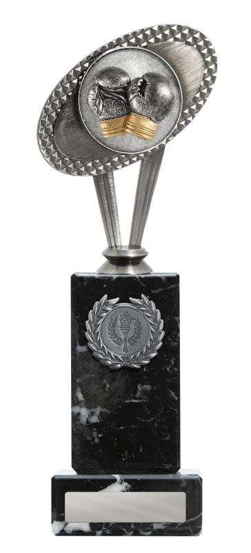 S24-11824 Boxing Figure on Column 25cm – Trophy Shop