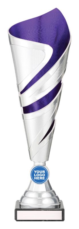 X3516 Cyclone Cup Silver / Purple 33cm – Trophy Shop