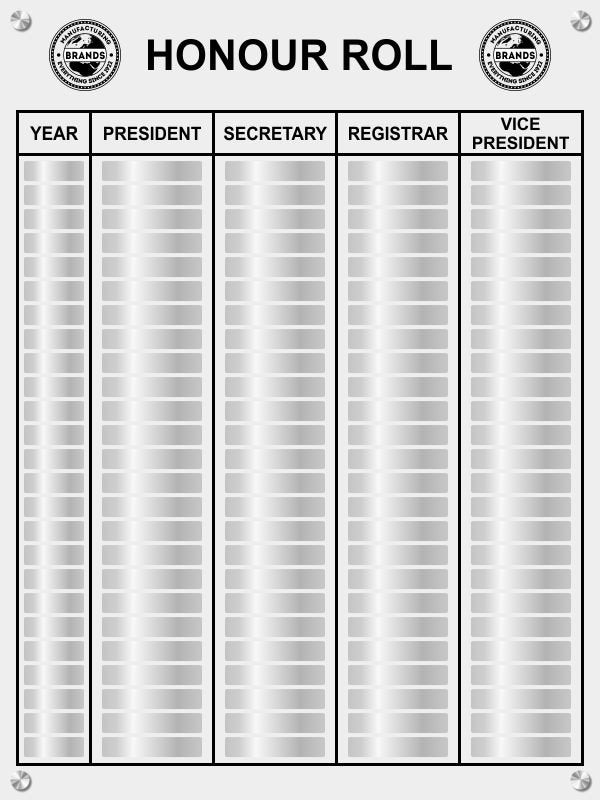 Honour Boards – Trophy Shop