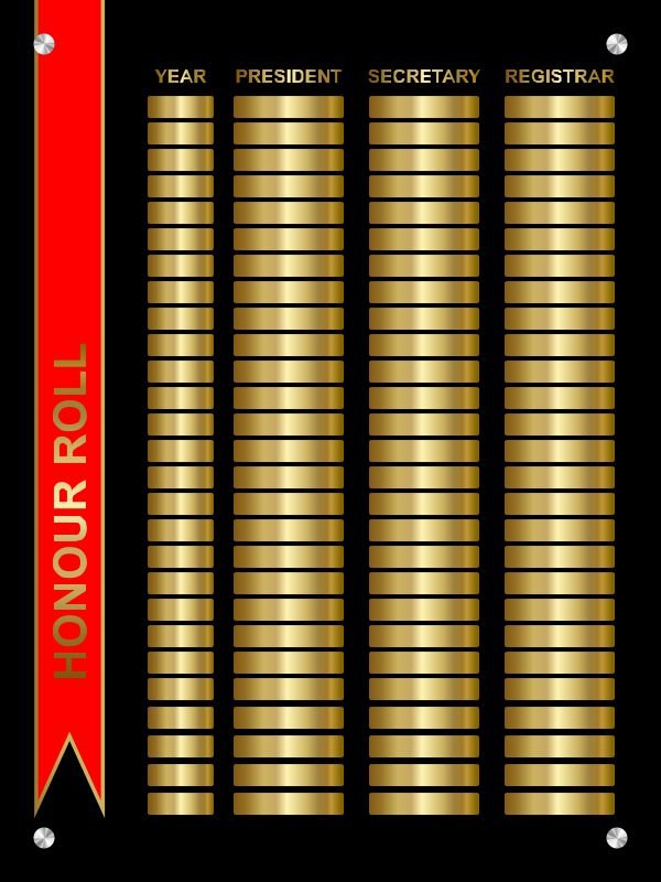Honour Boards – Trophy Shop