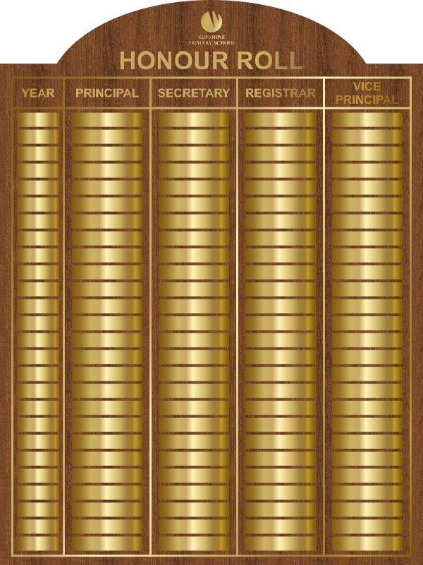 Honour Boards – Trophy Shop