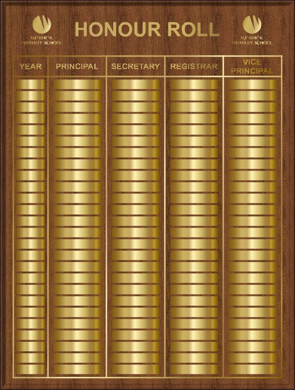 Honour Boards – Trophy Shop