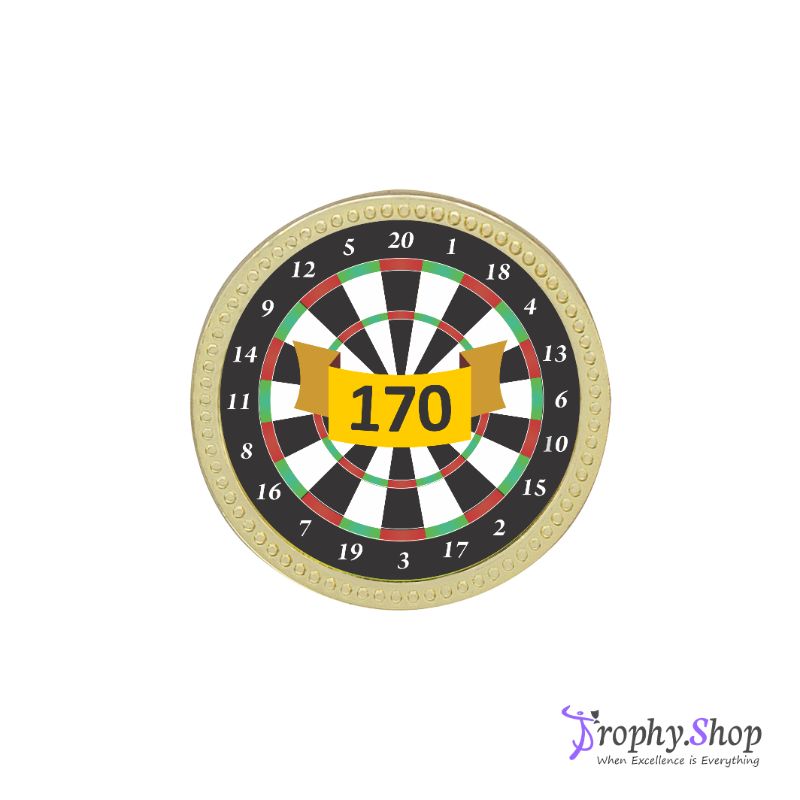 PN05-TS70 Darts 170 Badge 2.8cm – Trophy Shop