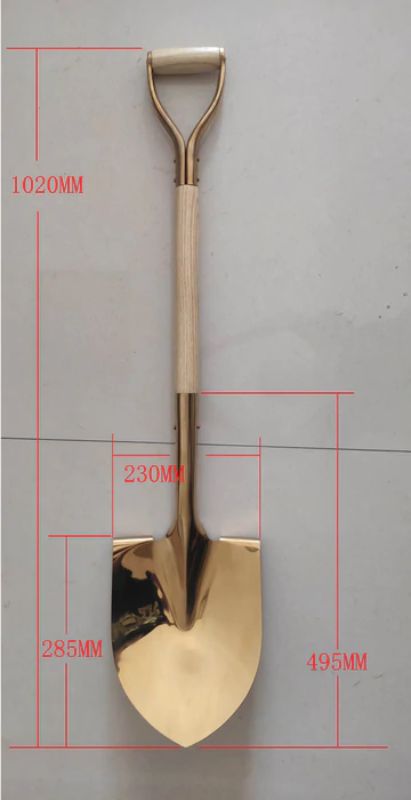 Golden Ceremonial Shovel 1020cm – Trophy Shop